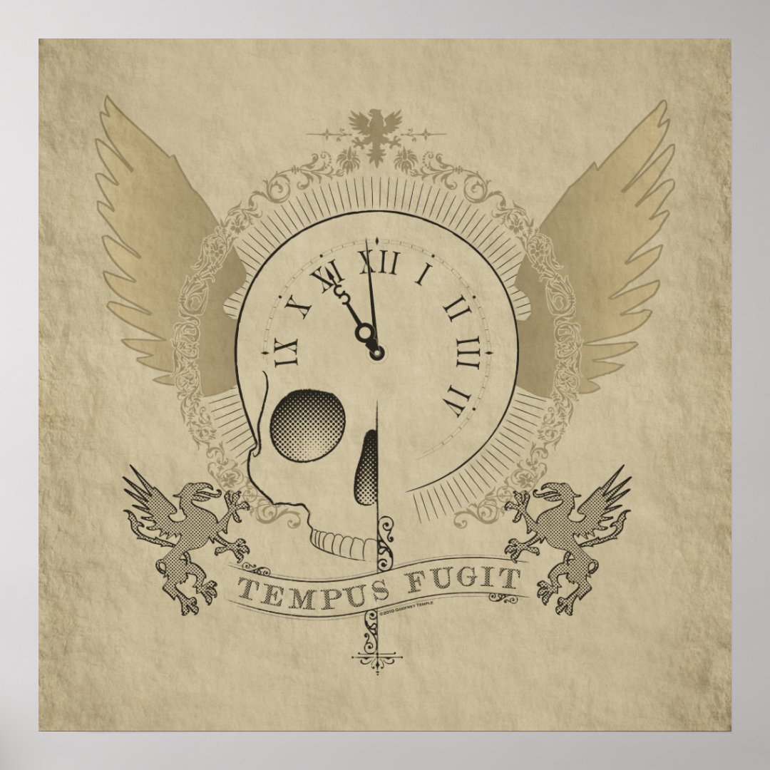 Tempus Fugit (time flies) Poster | Zazzle