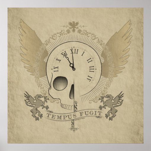Tempus Fugit (time flies) Poster | Zazzle