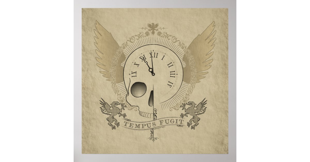 Tempus Fugit (time flies) Poster | Zazzle