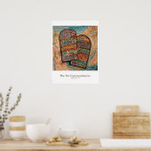 Ten Commandments Classroom Poster | Zazzle