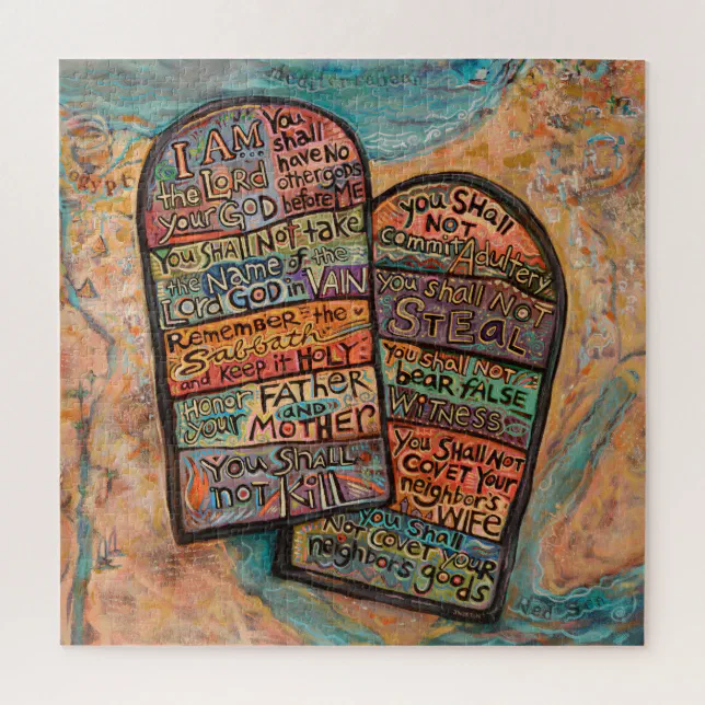 Ten Commandments Large Puzzle | Zazzle