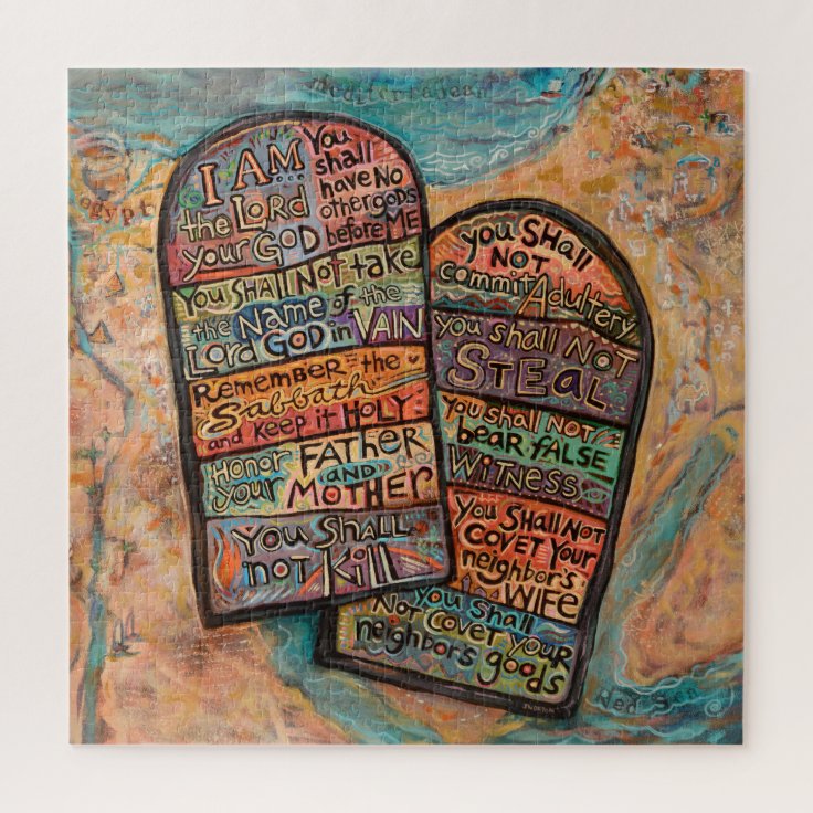 Ten Commandments Large Puzzle | Zazzle