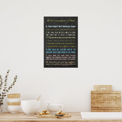 Ten Commandments Poster | Zazzle