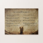 Moses - 10 Commandments - Greatest Commandment Jigsaw Puzzle | Zazzle.com