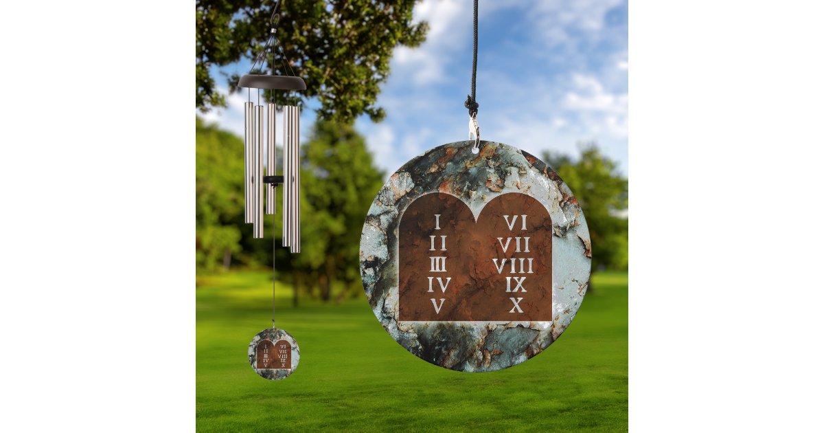 Ten Commandments Wind Chime | Zazzle