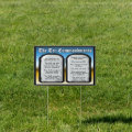Ten Commandments Yard Sign | Zazzle