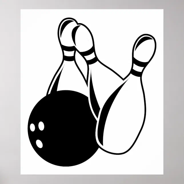 Ten Pin Bowling Poster | Zazzle