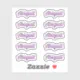 Ten Small Purple Cursive Script Custom Name Labels | Zazzle