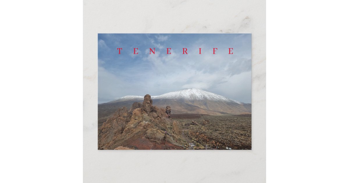 Tenerife Mount Teide view postcard | Zazzle