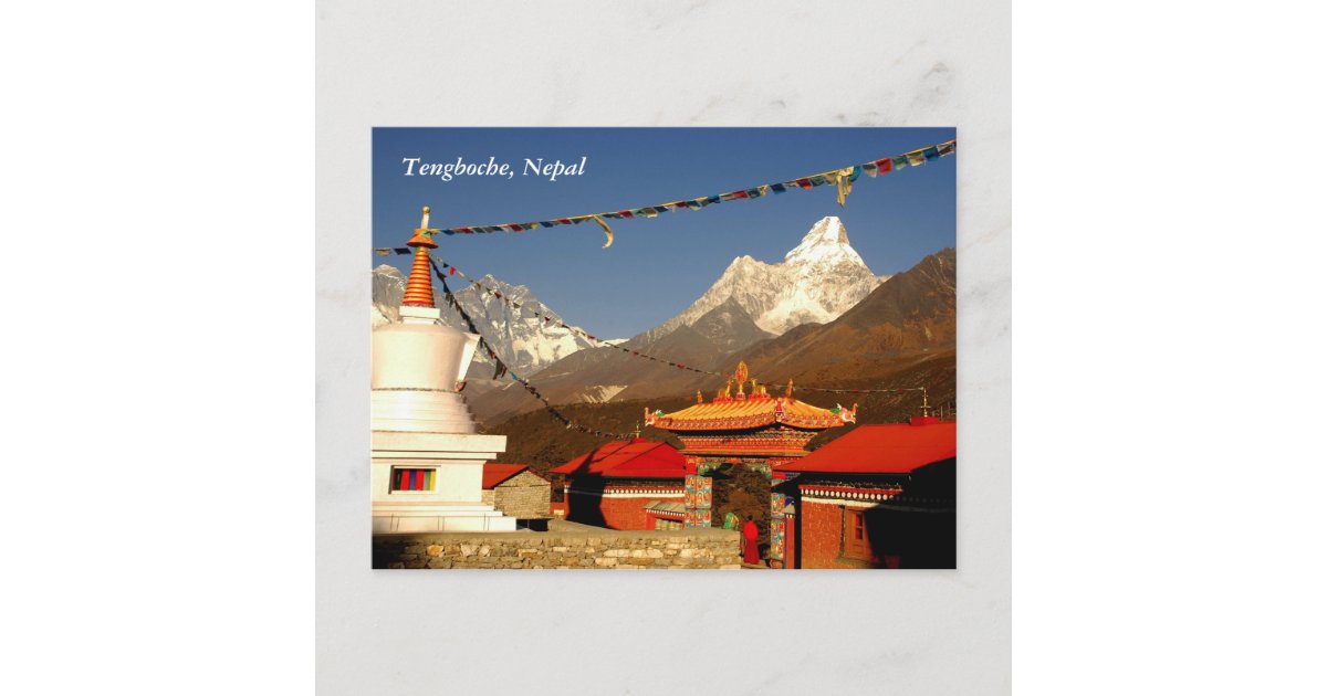 Tengboche Nepal Postcard | Zazzle
