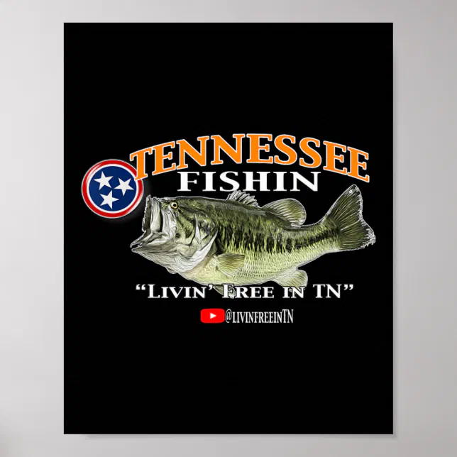Tennessee Fishin Byb Hog Slab Fishing Poster | Zazzle