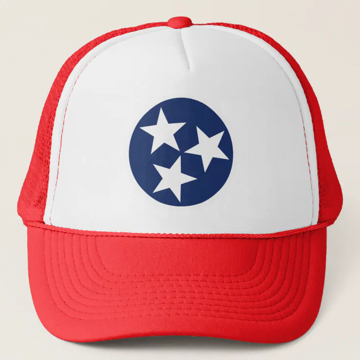 Tennessee Flag Emblem Trucker Hat | Zazzle