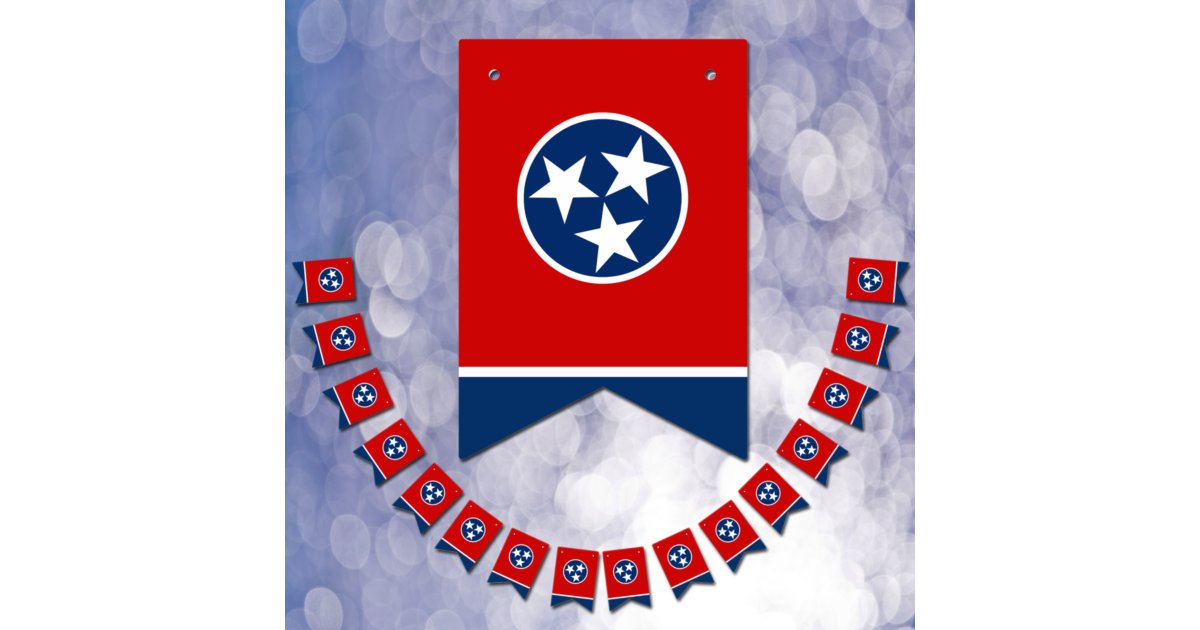 Tennessee Flag Party, bunting Banners / Weddings | Zazzle