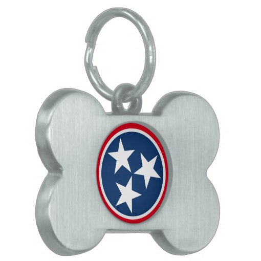 Tennessee Flag Pet Name Tag | Zazzle