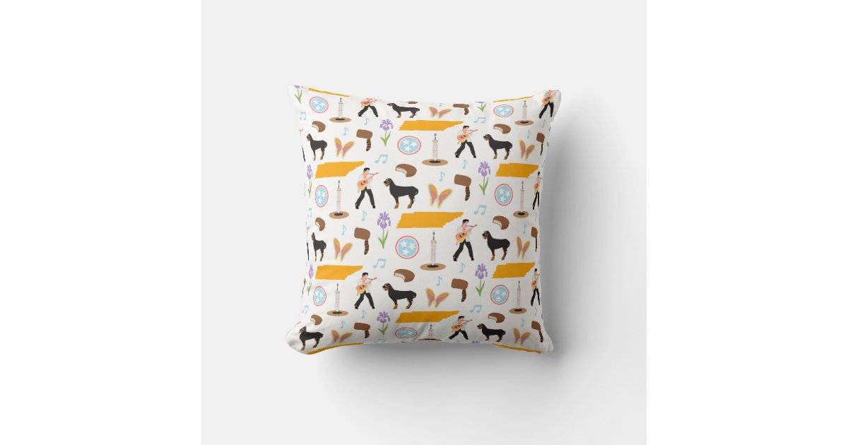 Tennessee Icons Throw Pillow | Zazzle