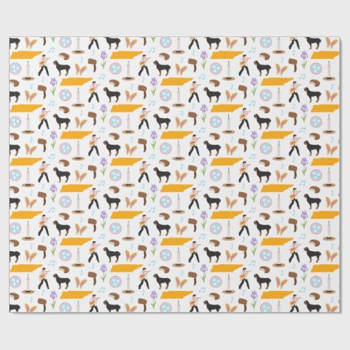 Tennessee Icons Wrapping Paper | Zazzle