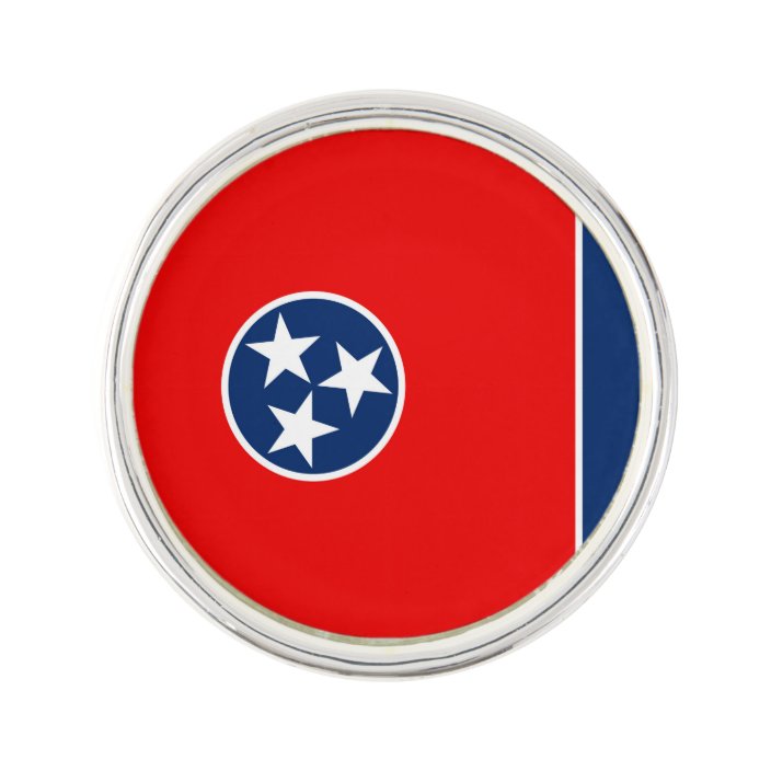 Tennessee State Flag Design Decor Lapel Pin | Zazzle.com