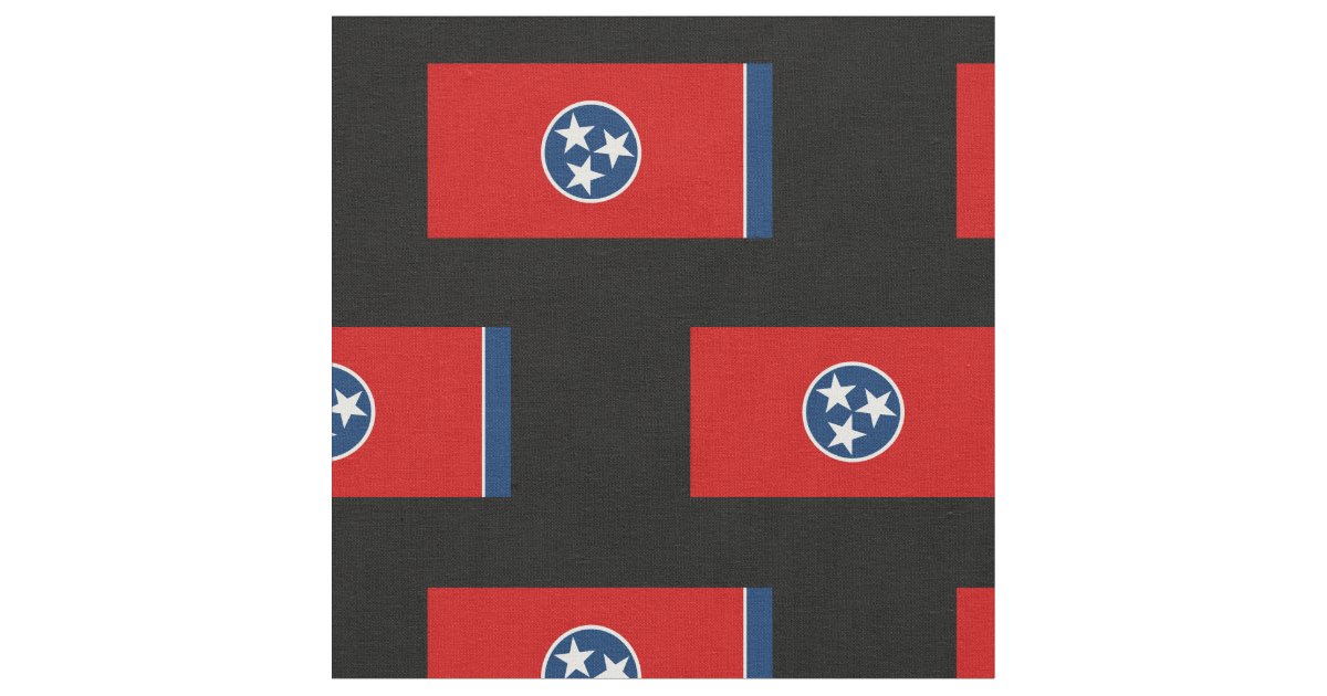 Tennessee State Flag Fabric | Zazzle