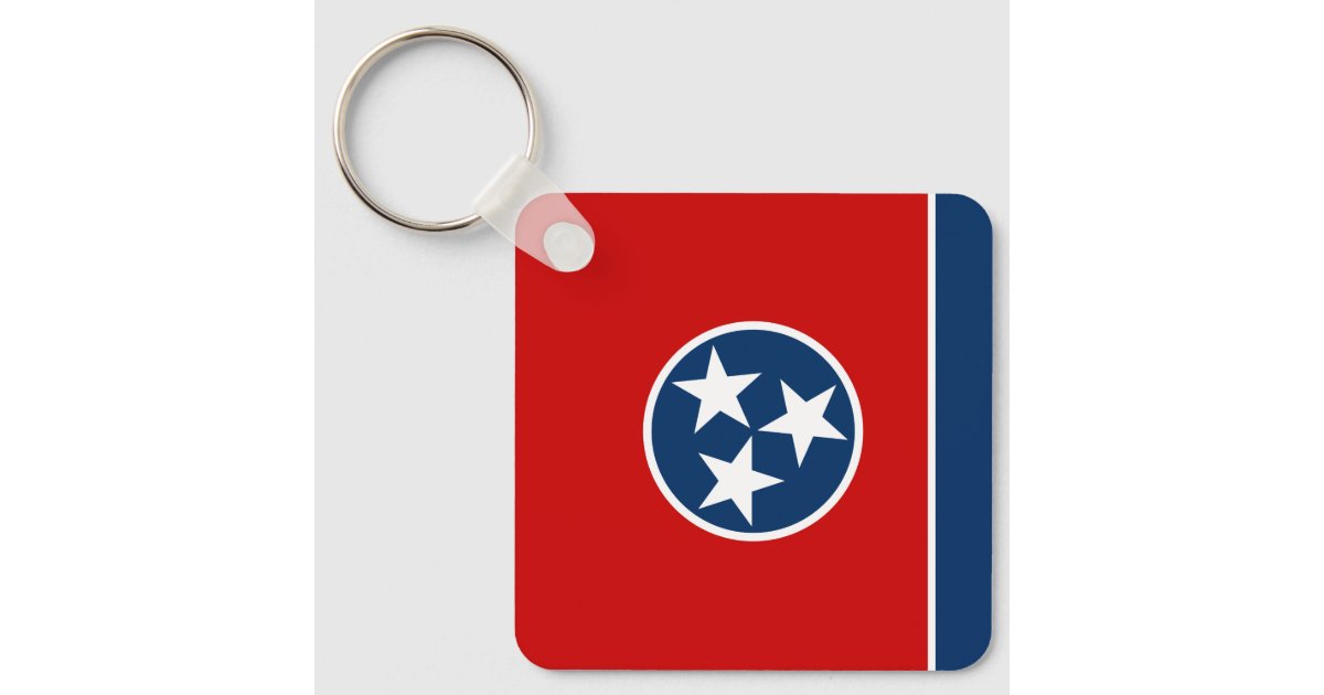 Tennessee State Flag Keychain | Zazzle