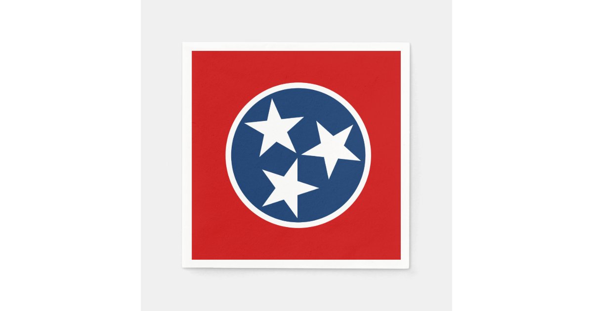 Tennessee State Flag Paper Napkins | Zazzle