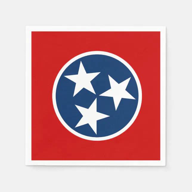Tennessee State Flag Paper Napkins | Zazzle