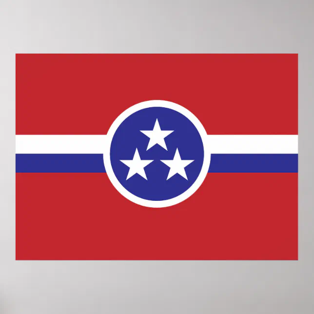 Tennessee State Flag Poster | Zazzle
