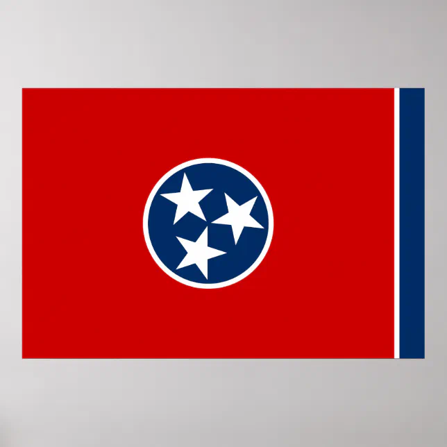 Tennessee State Flag Poster | Zazzle