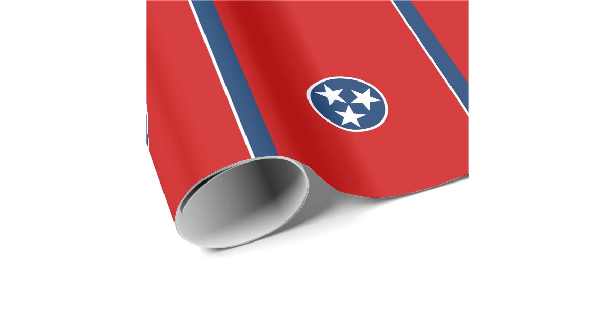 Tennessee State Flag Wrapping Paper | Zazzle