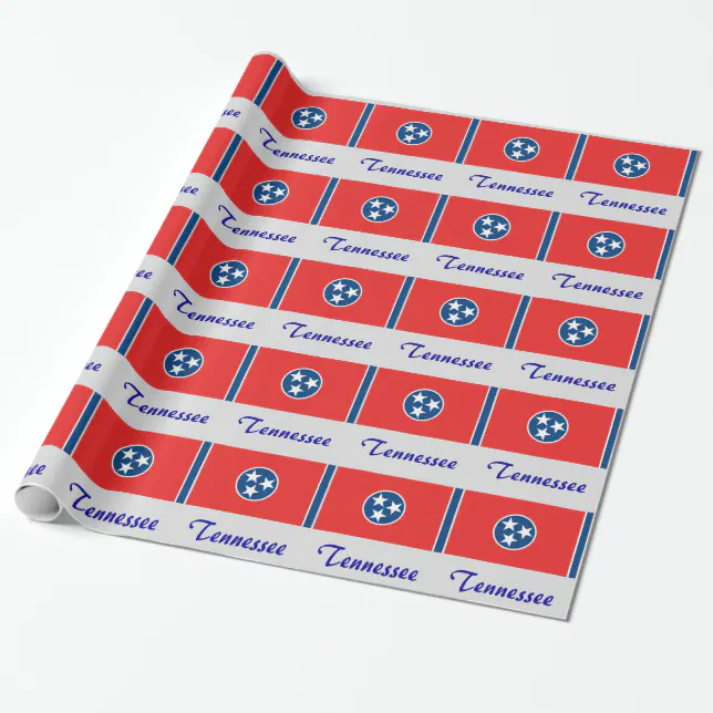 Tennessee State Flag Wrapping Paper | Zazzle