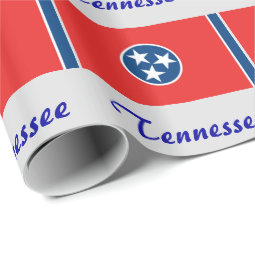 Tennessee State Flag Wrapping Paper | Zazzle