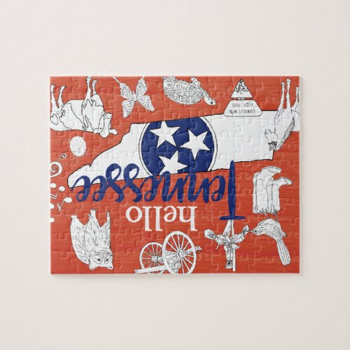 Tennessee State Symbols Volunteer State Images Jigsaw Puzzle | Zazzle
