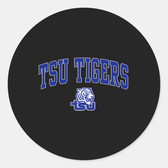 Tennessee State Tigers Arch Over Classic Round Sticker | Zazzle