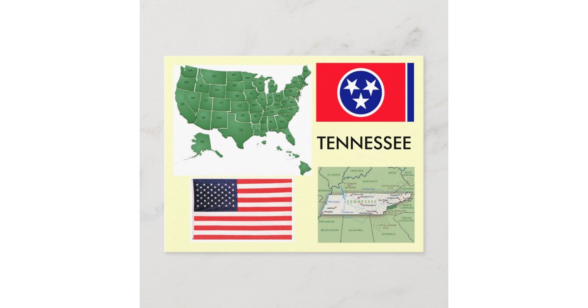 Tennessee, USA Postcard | Zazzle