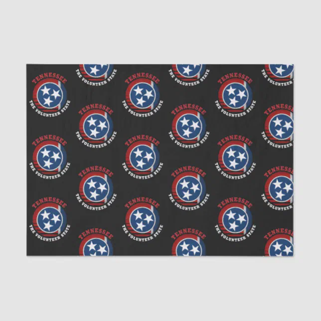 TENNESSEE VOLUNTEER STATE FLAG TISSUE PAPER | Zazzle