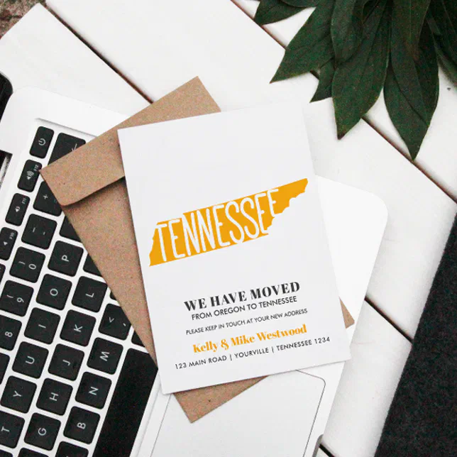 TENNESSEE We've moved New address New Home Postcard | Zazzle