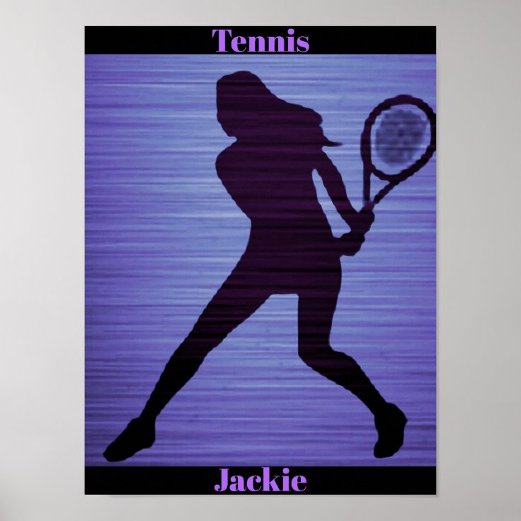 Tennis Abstract Poster | Zazzle