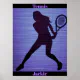 Tennis Abstract Poster | Zazzle