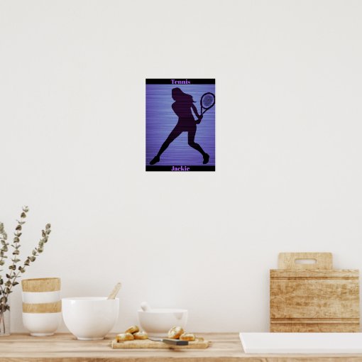 Tennis Abstract Poster | Zazzle