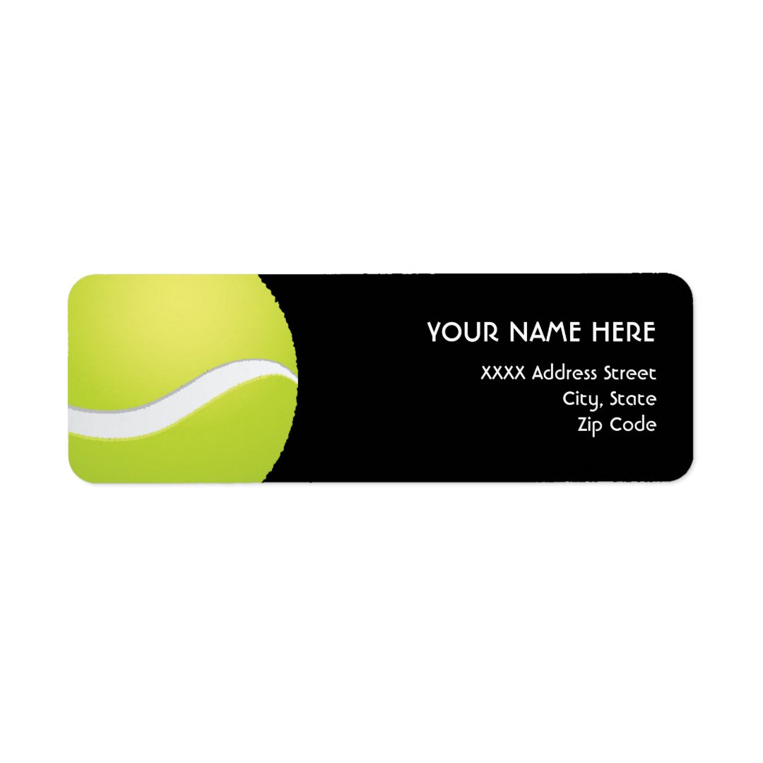 Tennis Address Labels | Zazzle