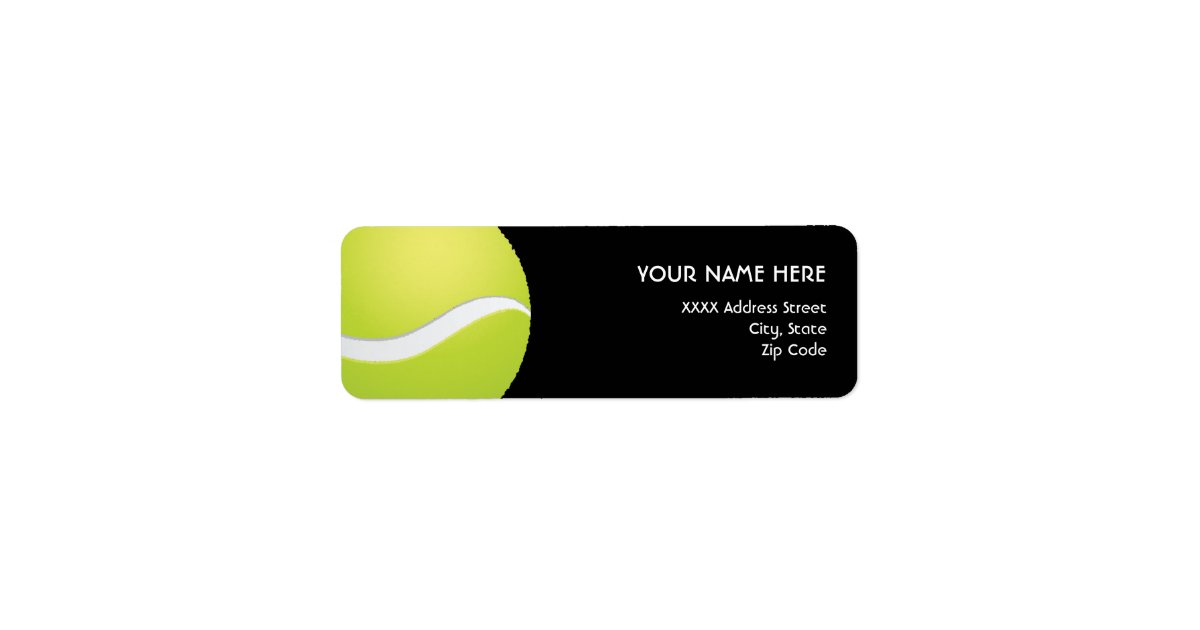 Tennis Address Labels | Zazzle