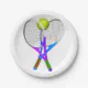 Tennis Ball and Rackets Paper Plates | Zazzle