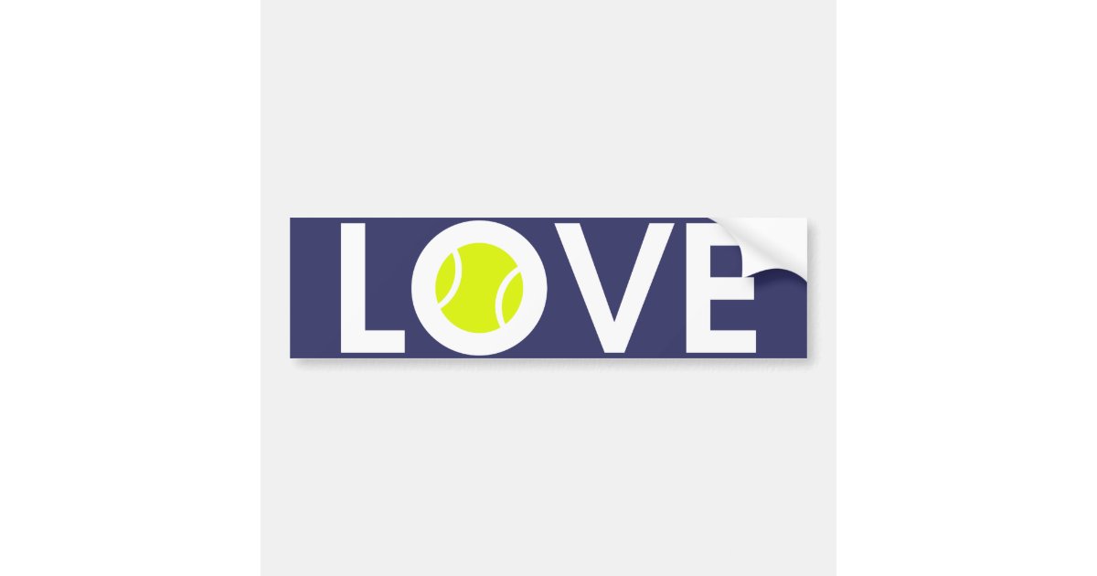 Tennis Ball Bumper Sticker | Zazzle