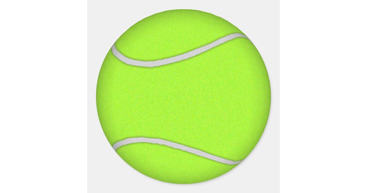 Tennis Ball: Classic Round Sticker | Zazzle