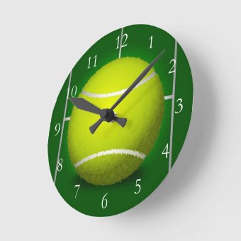 Tennis Ball Clock | Zazzle