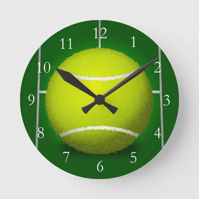 Tennis Ball Clock | Zazzle