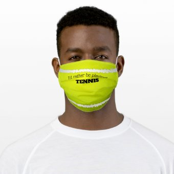 Tennis Ball Design Face Mask | Zazzle