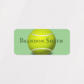 Tennis Ball Design Name Labels | Zazzle