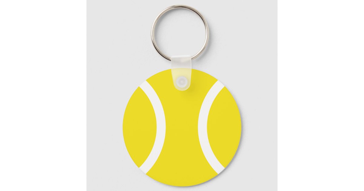 Tennis ball keychain | Zazzle