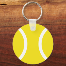 Tennis ball keychain | Zazzle