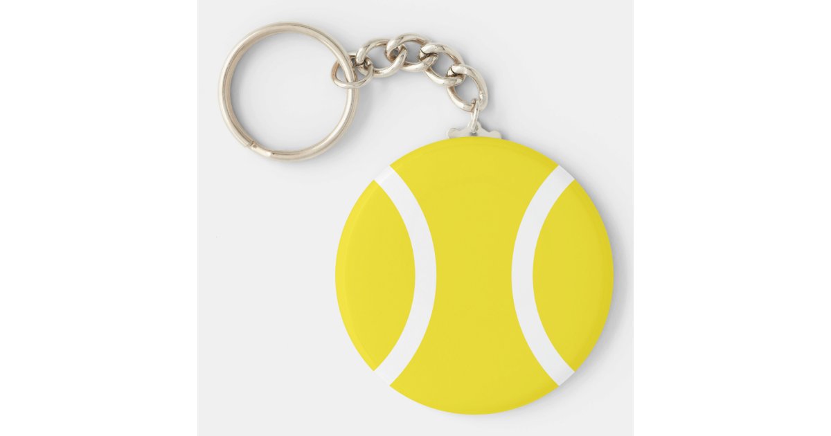 Tennis ball keychain | Zazzle
